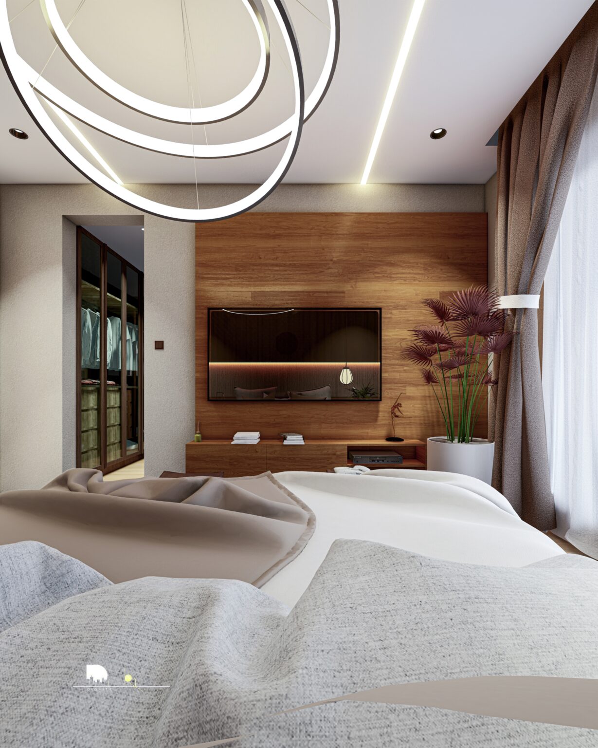 INTERIOR WORKS; AVERAGE SIZE BEDROOM RF NO; {BD004}