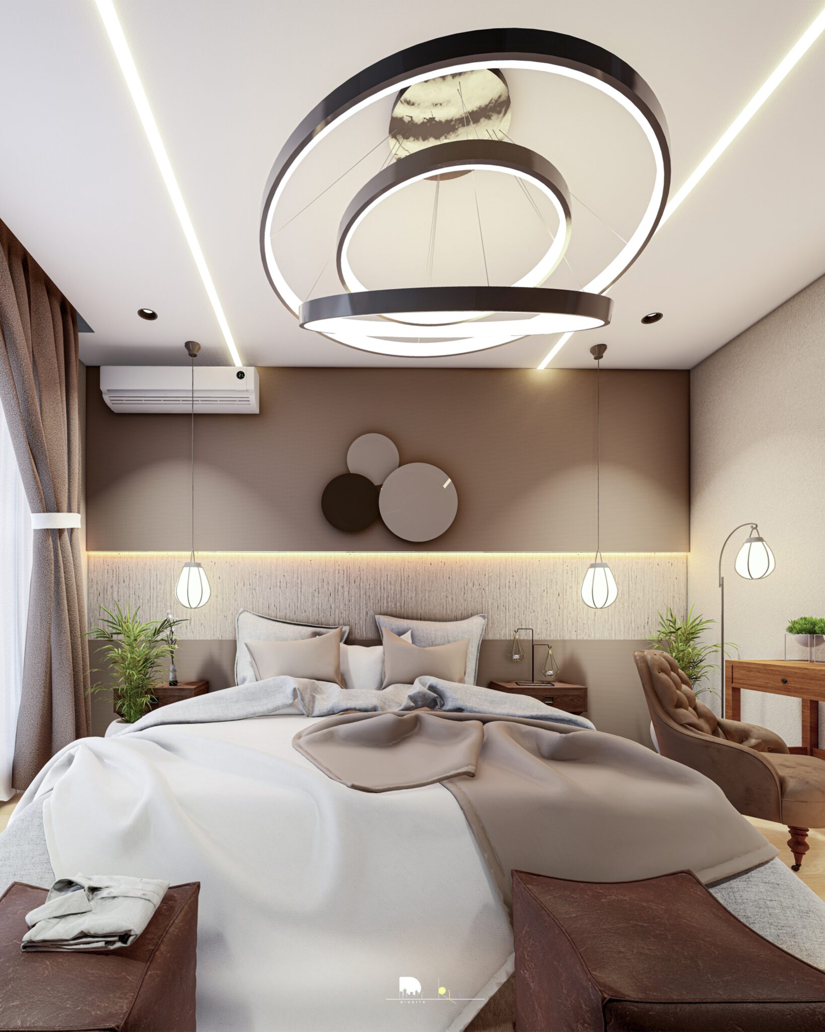 INTERIOR WORKS; AVERAGE SIZE BEDROOM RF NO; {BD004}