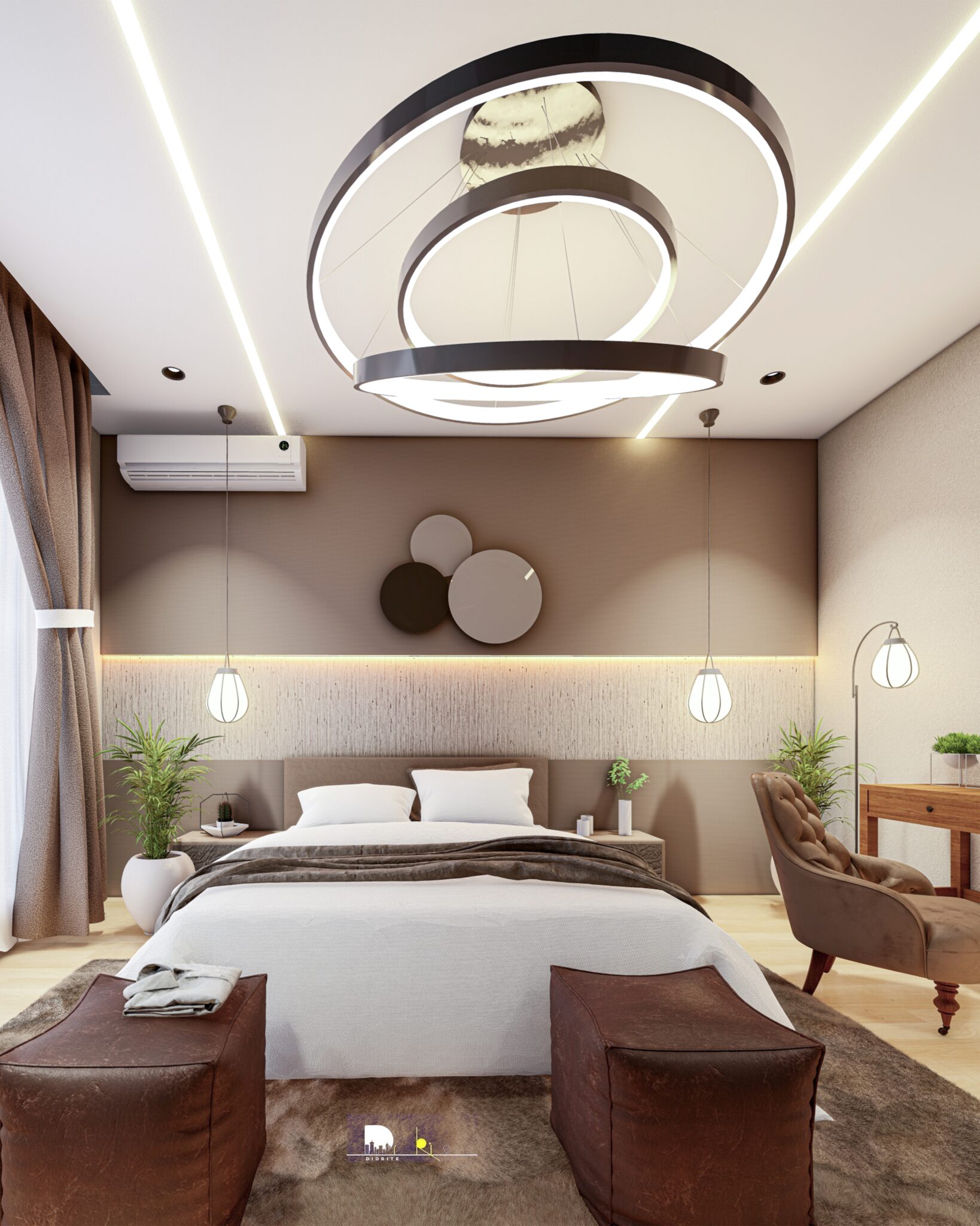 INTERIOR WORKS; AVERAGE SIZE BEDROOM RF NO; {BD004}