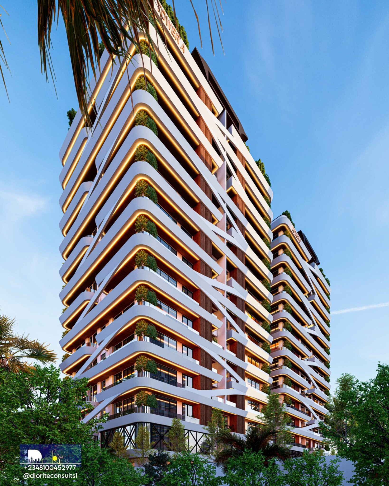 PROPOSED TOWERS VICTORIA ISLAND LAGOS NIGERIA RF NO; {12604TVI}