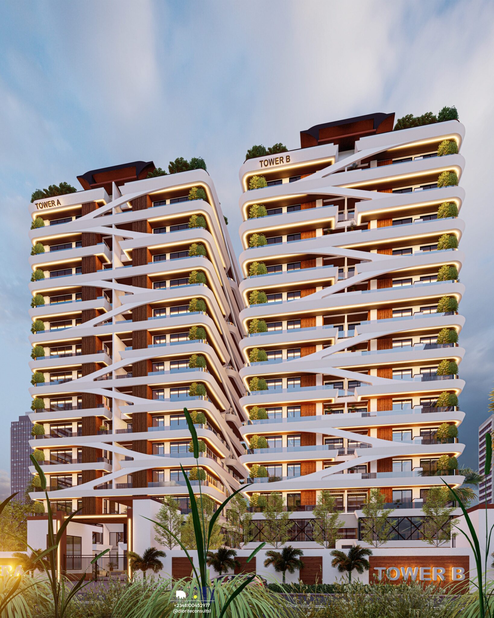 PROPOSED TOWERS VICTORIA ISLAND LAGOS NIGERIA RF NO; {12604TVI}