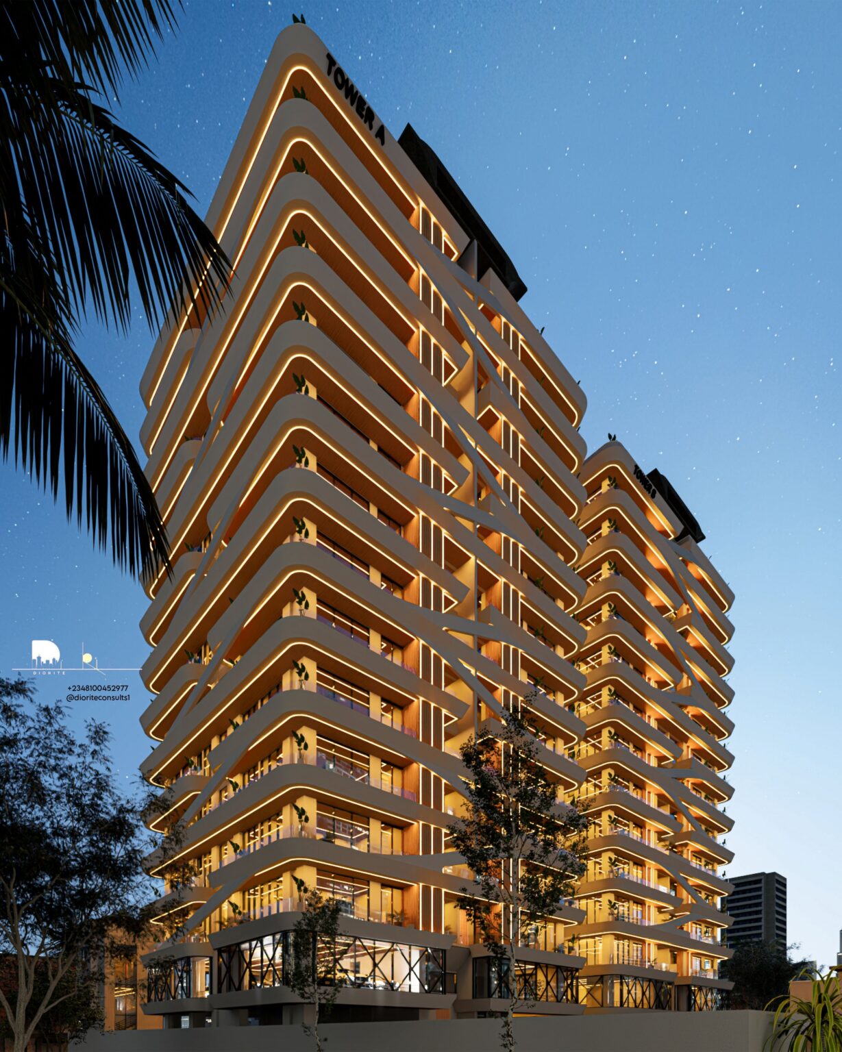 PROPOSED TOWERS VICTORIA ISLAND LAGOS NIGERIA RF NO; {12604TVI}
