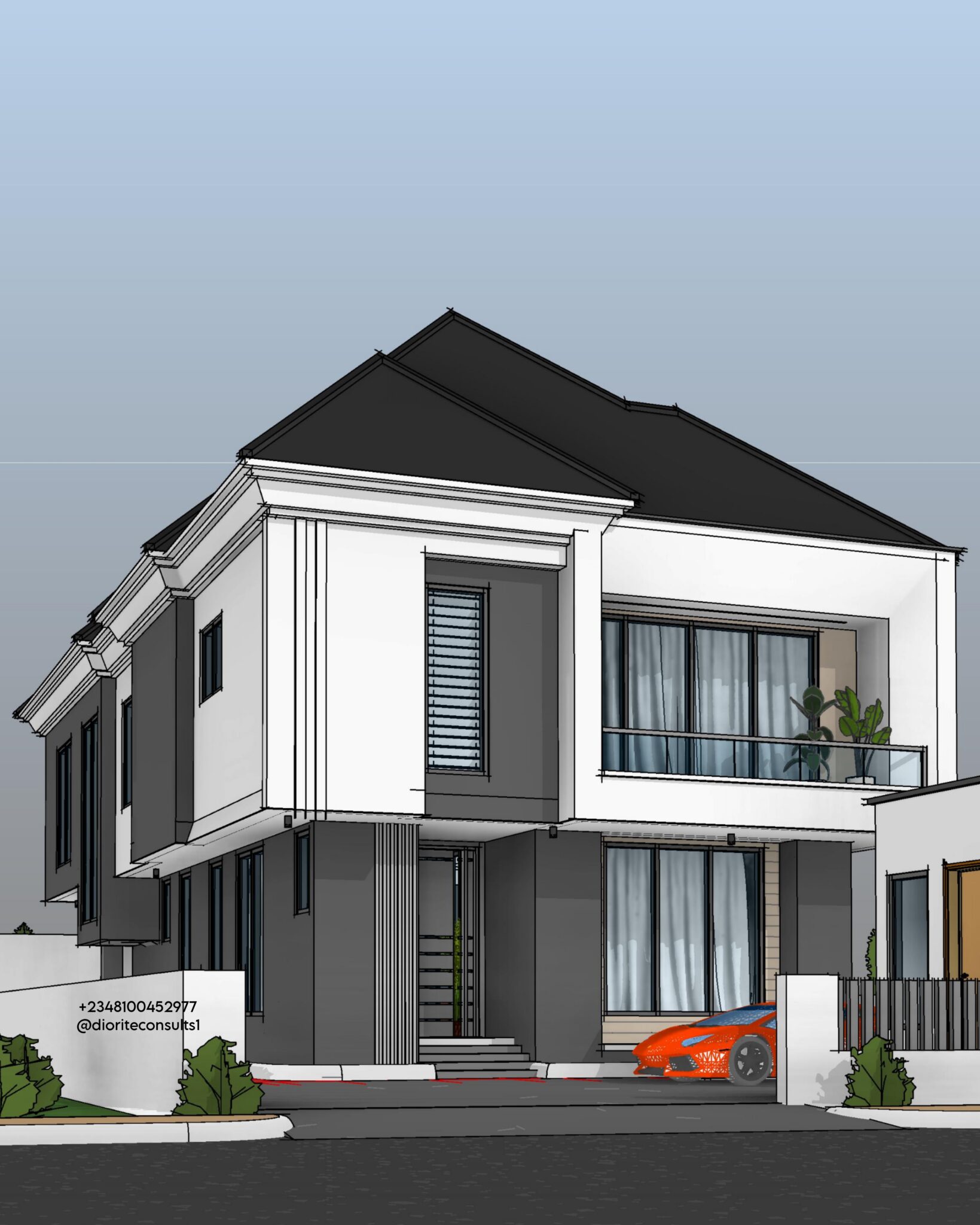PROPOSED 4 BEDROOM DUPLEX DELTA STATE RF NO; {42D03BD}
