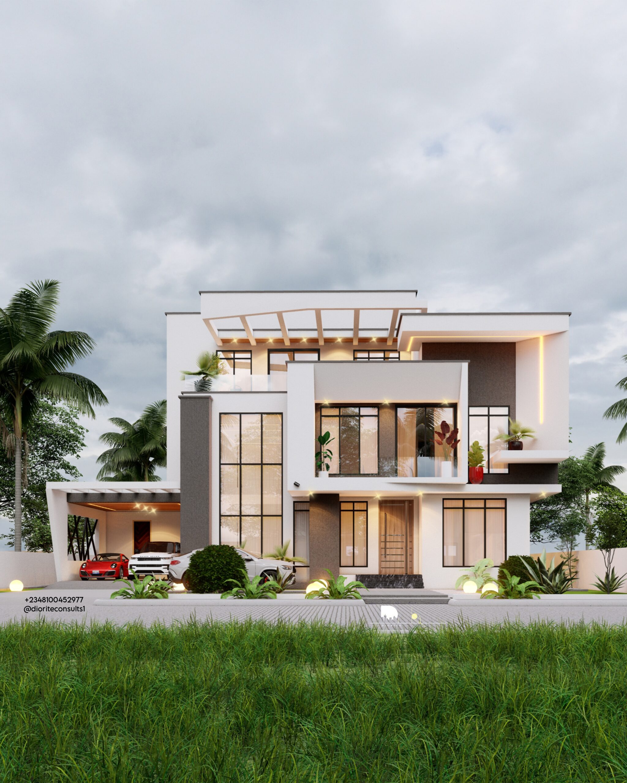 CONTEMPORARY 6 BEDROOM DUPLEX LAGOS STATE RF; {RF-01}