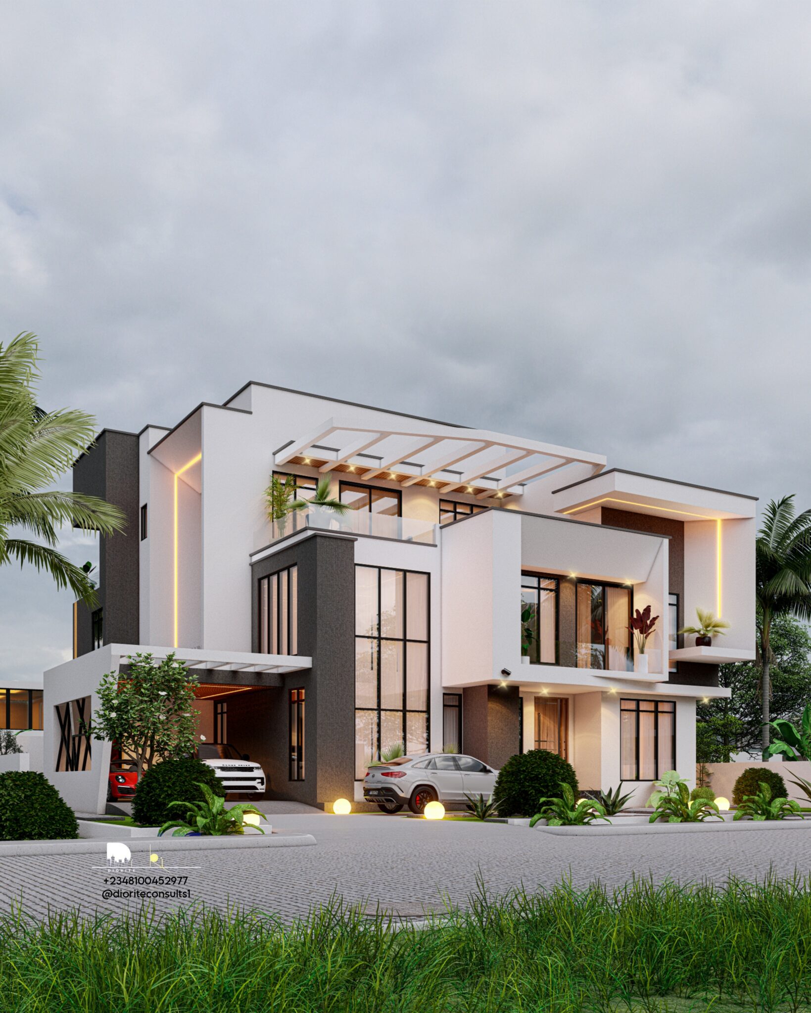 CONTEMPORARY 6 BEDROOM DUPLEX LAGOS STATE RF; {RF-01}