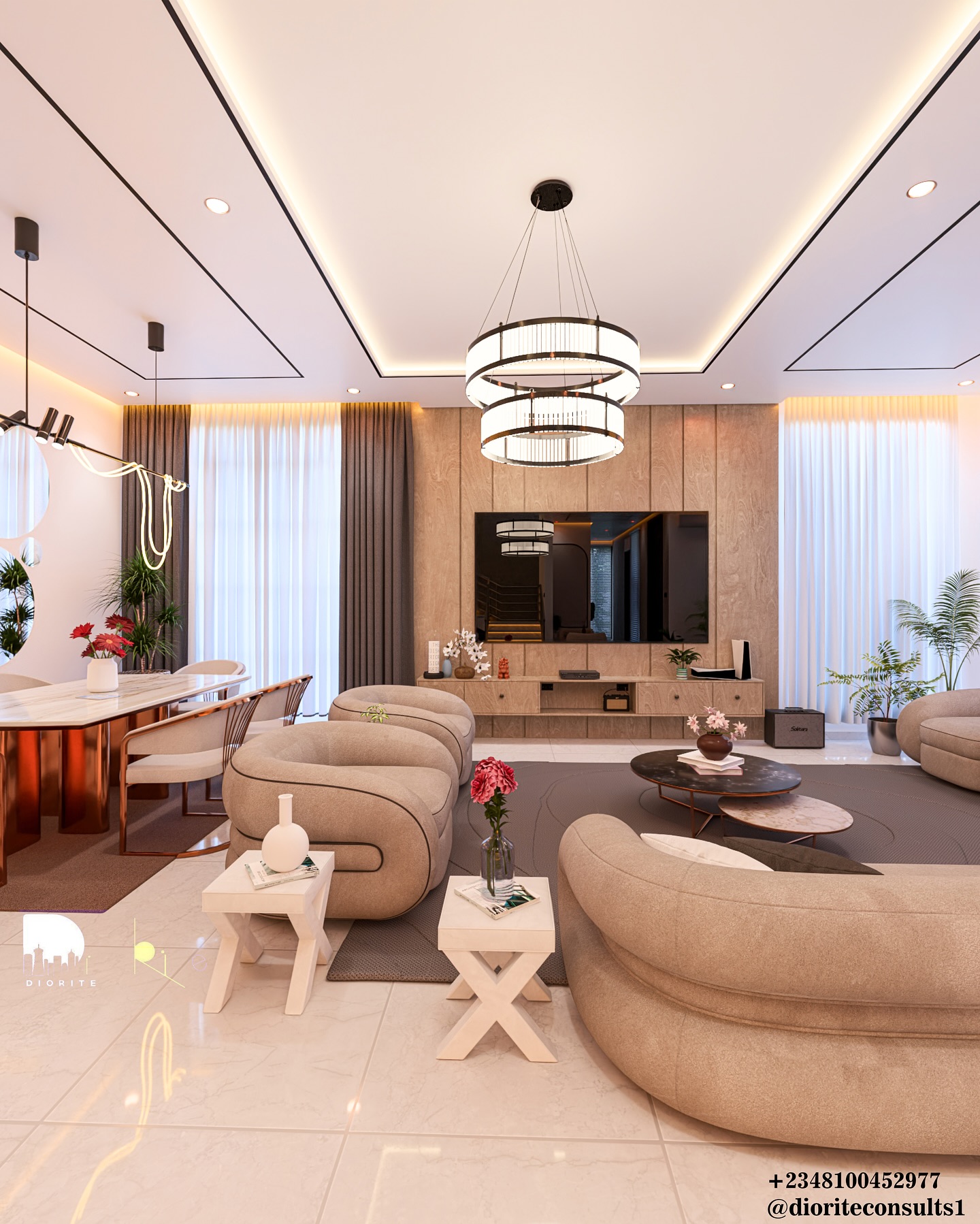 PROJECT 241 || LOUNGE AREA || INTERIOR WORKS RF NO; {7348BD}